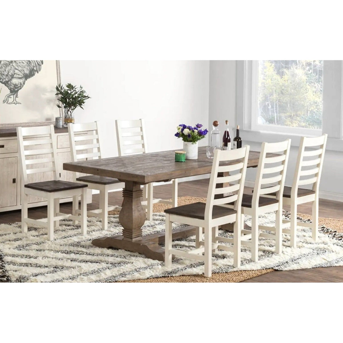 Caleb Reclaimed Dining Table 94" - peter andrews